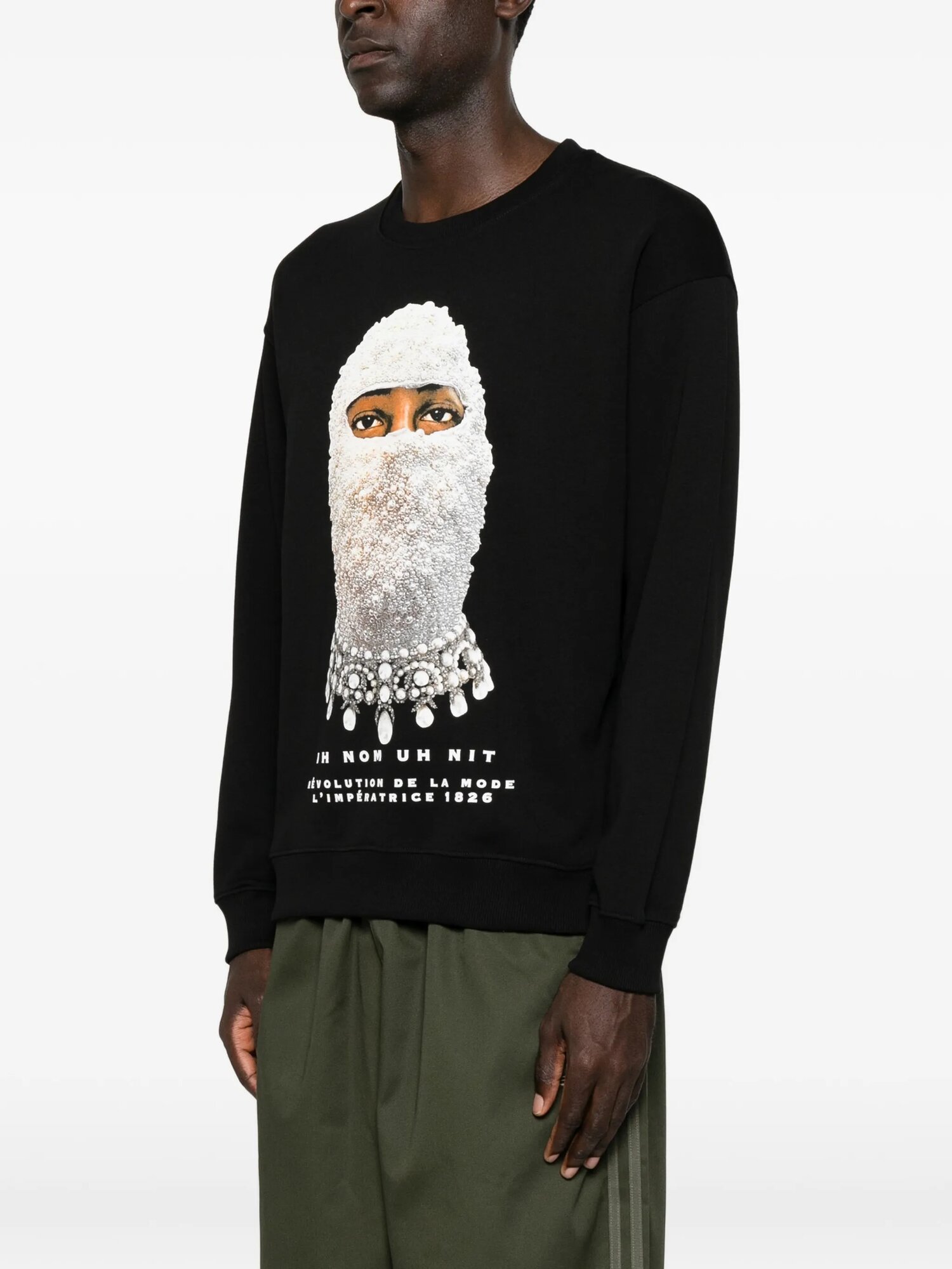 Толстовка IH NOM UH NIT Mask Future graphic-print sweatshirt, размер 52, , черный — фото 1