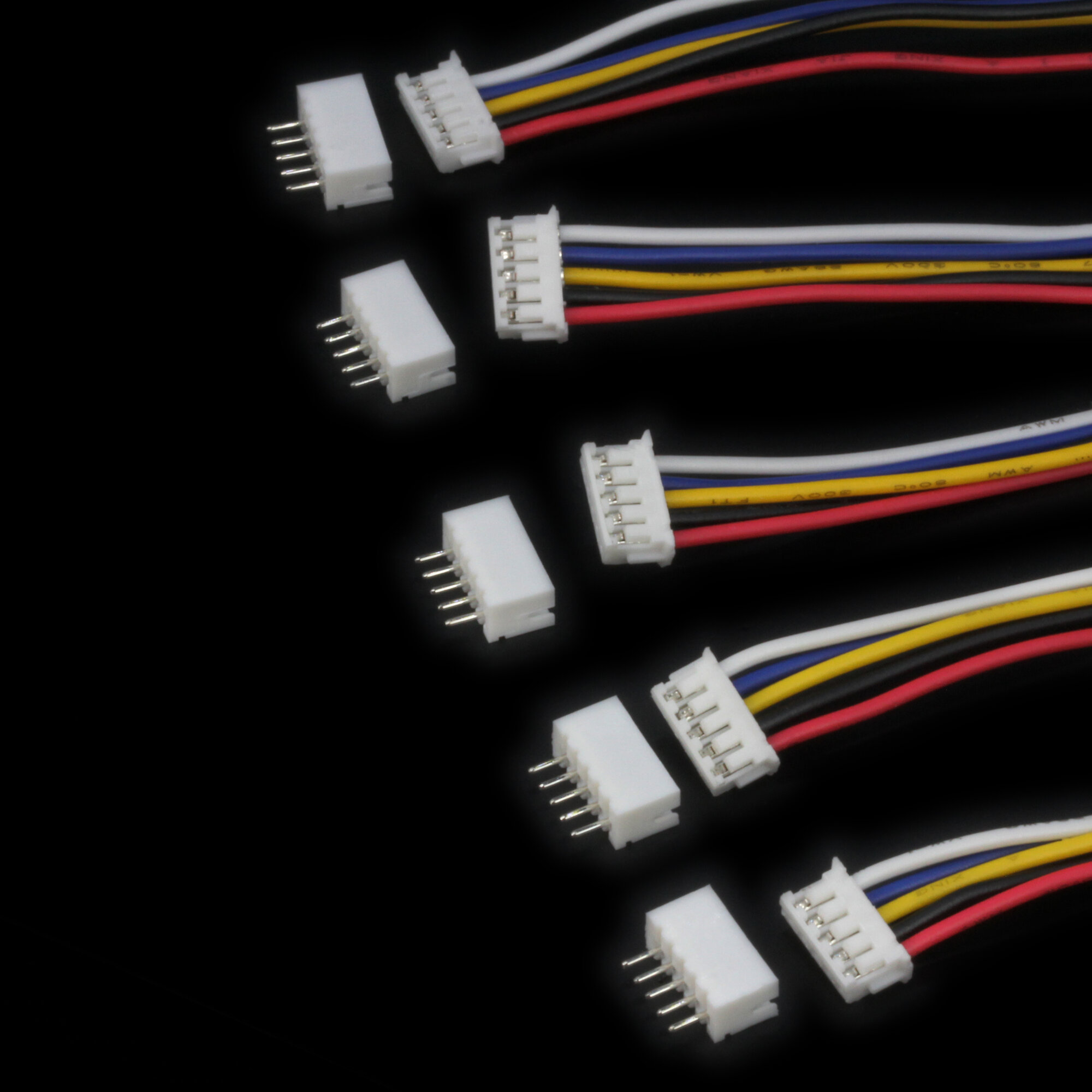 JST ZH 1.5 мм 5pin кабель с разъемом 30см. / Разъем на плату JST ZH 5pin / 5шт.