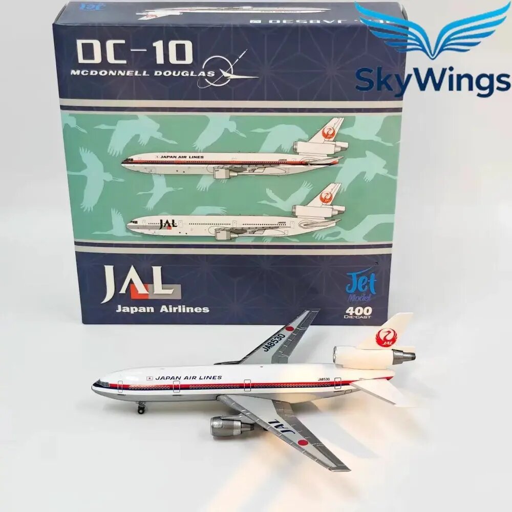 Модель McDonnell Douglas DC-10 1/400 Japan Airlines JAL JA8530 JA8532 Коллекционная модель из сплава