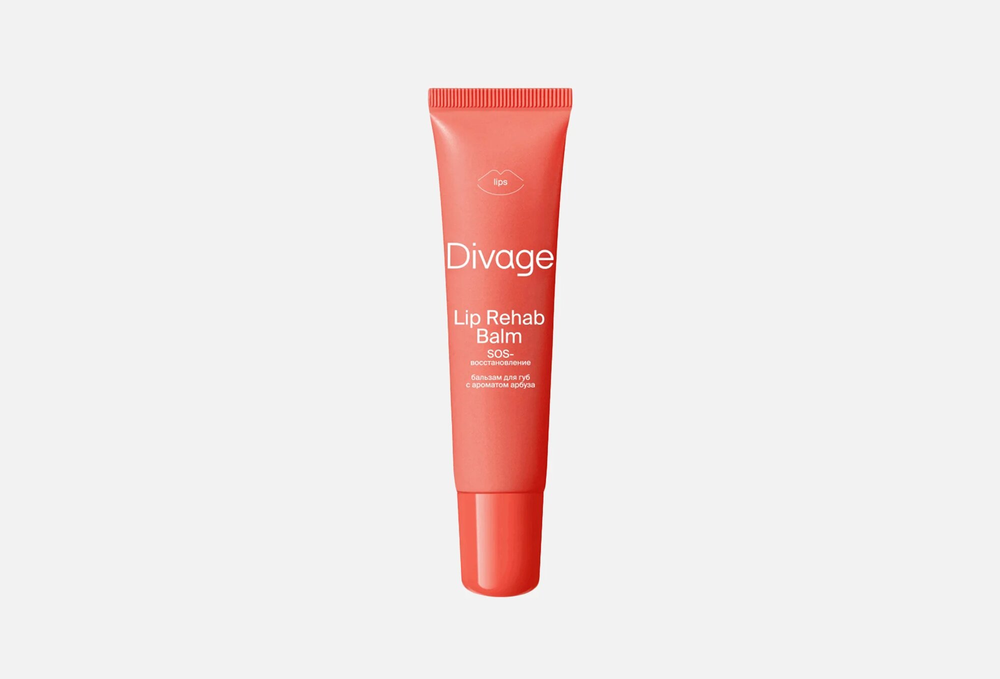 Бальзам для губ Divage Lip Rehab арбуз, увлажняющий, арбузный аромат