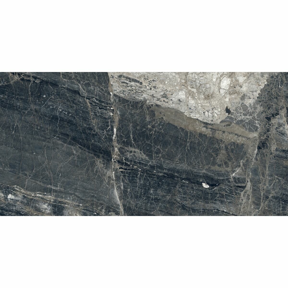 Керамогранит Laparet (Лапарет) Лунар Неро графитовый 80х160 см матовый