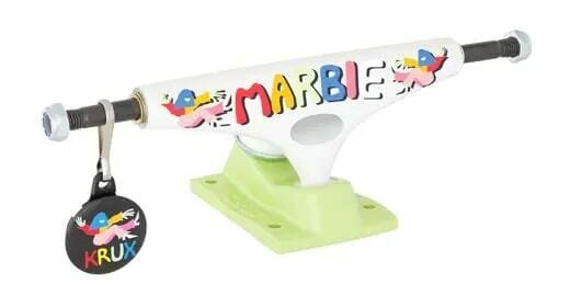 DECATHLON подвески для скейтборда Krux K5 Marbie Miller DLK, белый/зеленый, 8", 139 мм