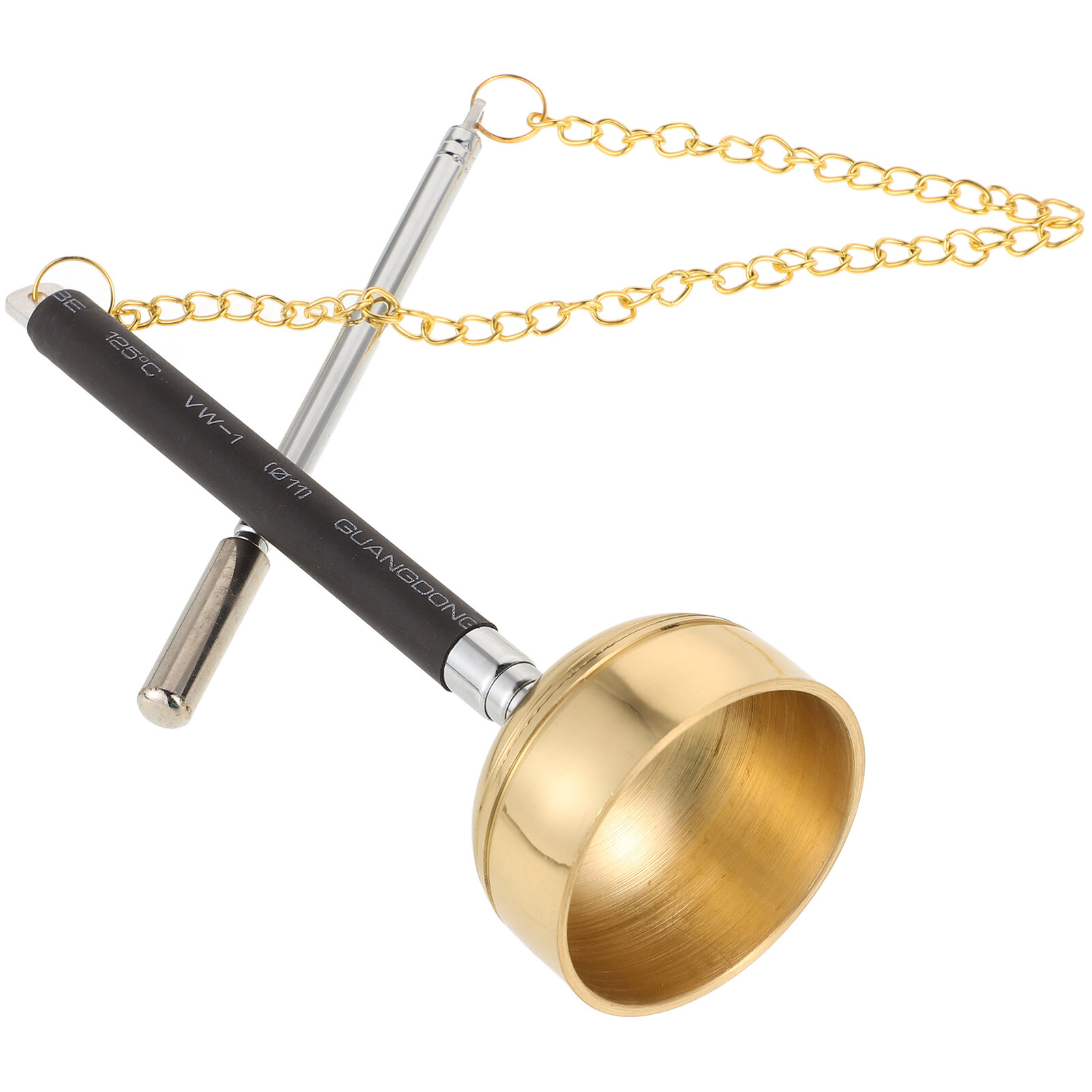 Медный буддийский инструмент с выдвижной ручкой для храмовых обрядов и дома