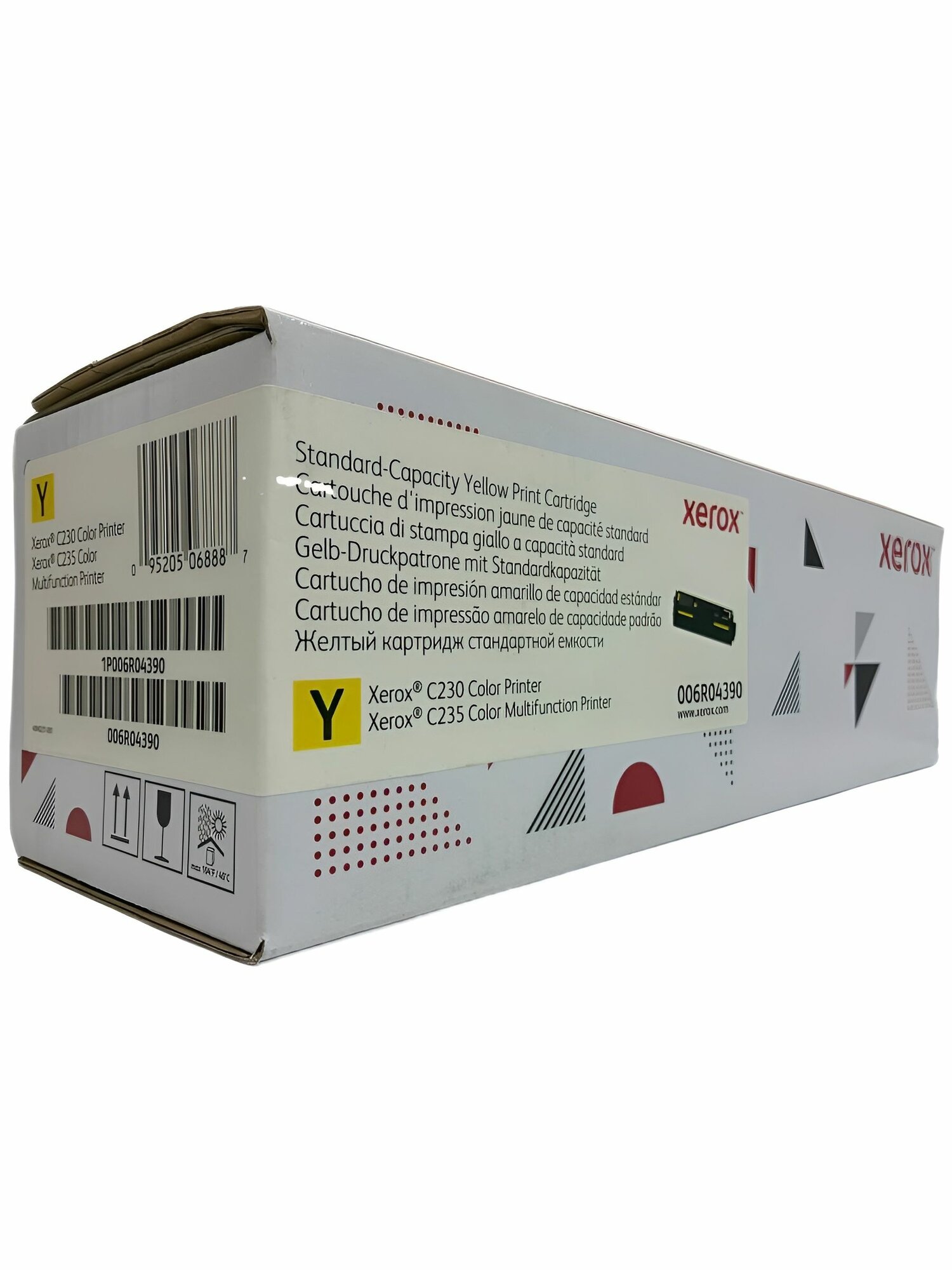 006R04390 Картридж лазерный Xerox оригинальный, желтый (1 500 стр.) для C230, C230V, C235