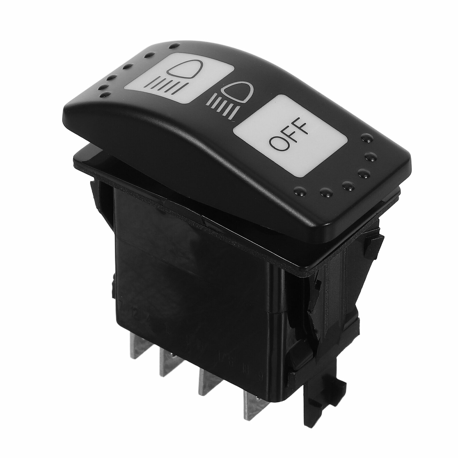 Переключатель ближнего и дальнего света с функцией управления дополнительными приборами, размер 8P