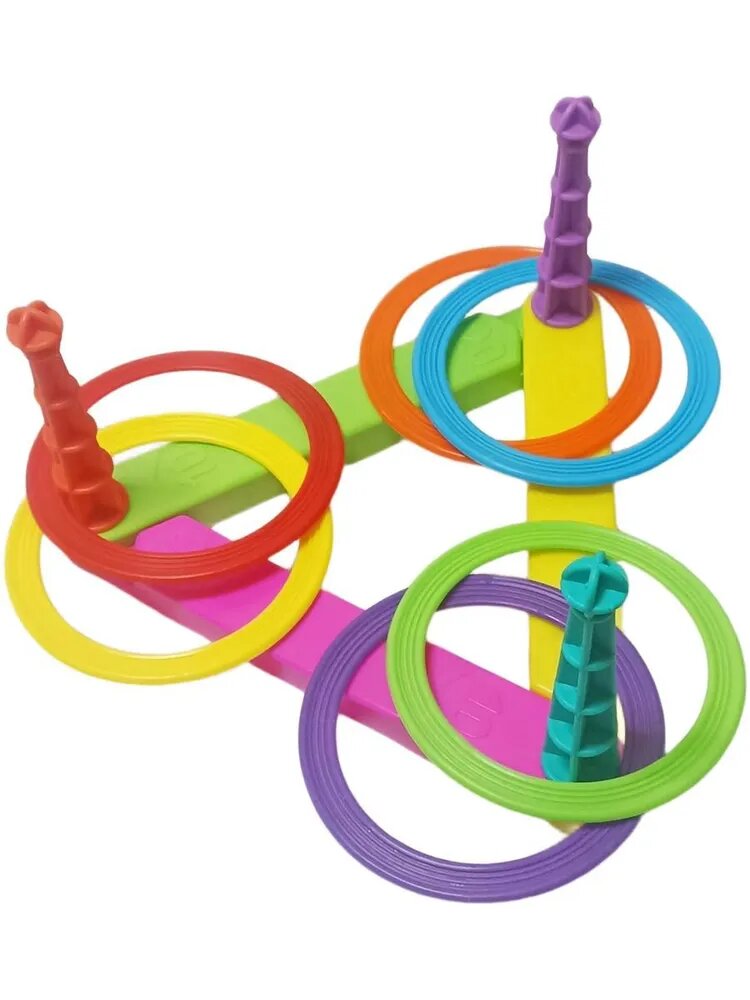 Детска игра Кольцеброс с кольцами 6шт