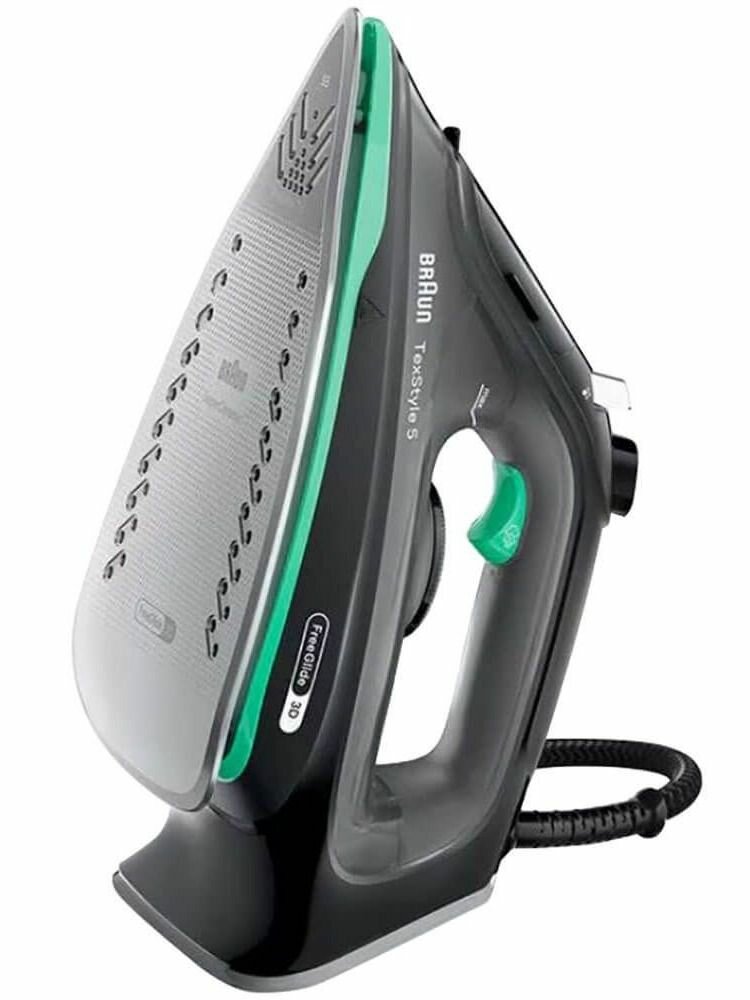 Утюг Braun SI5277GR 12750021, подошва металлокерамика, мощность 2700Вт, противокапельная сист, 300мл