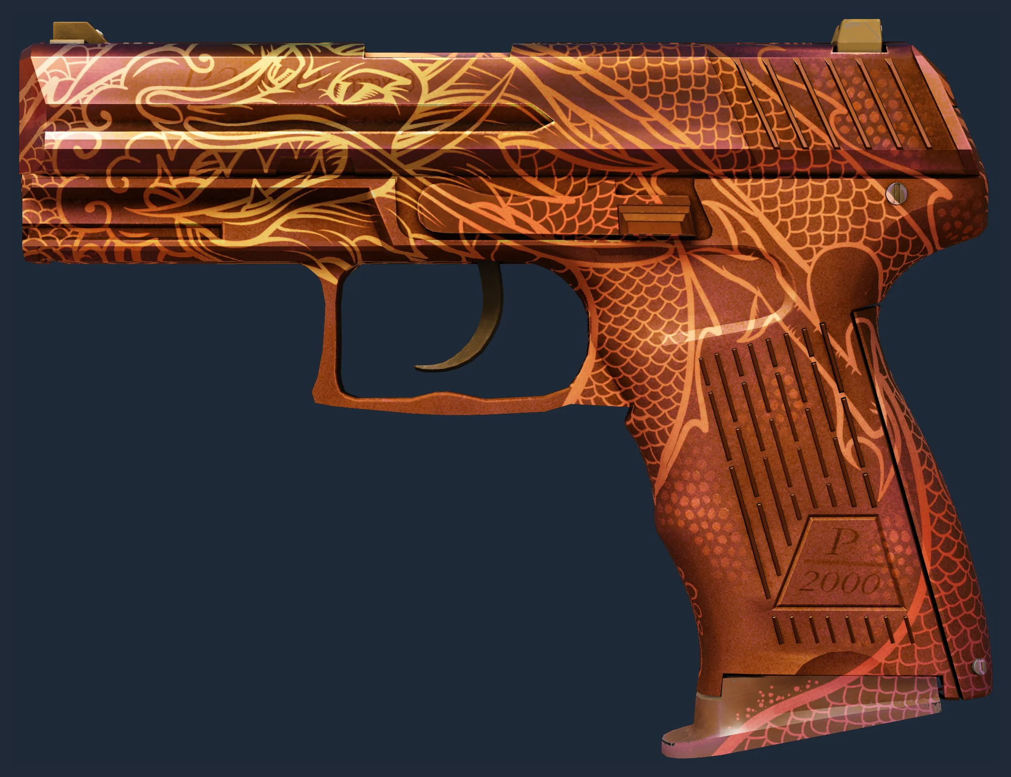 StatTrak™ P2000 | Императорский дракон (Закалённое в боях) Скины CS2 с быстрой автовыдачей steam trade