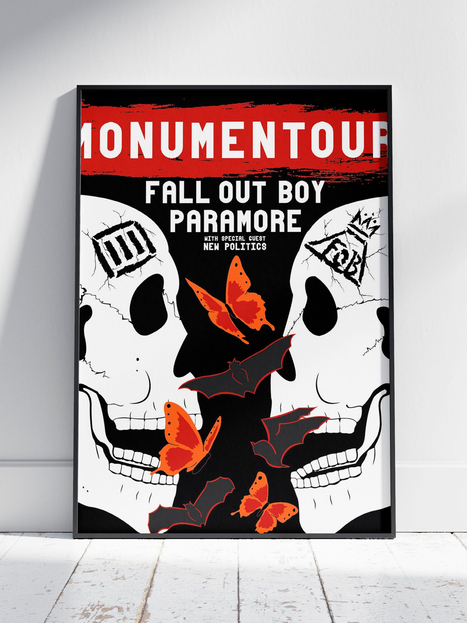 Плакат на стену для интерьера Фолл Аут Бой (Fall Out Boy 14) - Постер по музыке и артисту формата A4 (21x30 см)