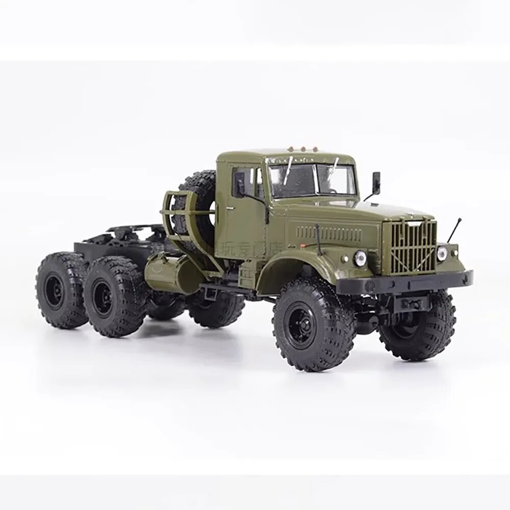 Пластиковый сверхмощный трактор в масштабе 1/43 KRAZ-255V, советская ракетная пусковая установка, транспортный автомобиль, готовая модель автомобиля, подарочные игрушечные украшения