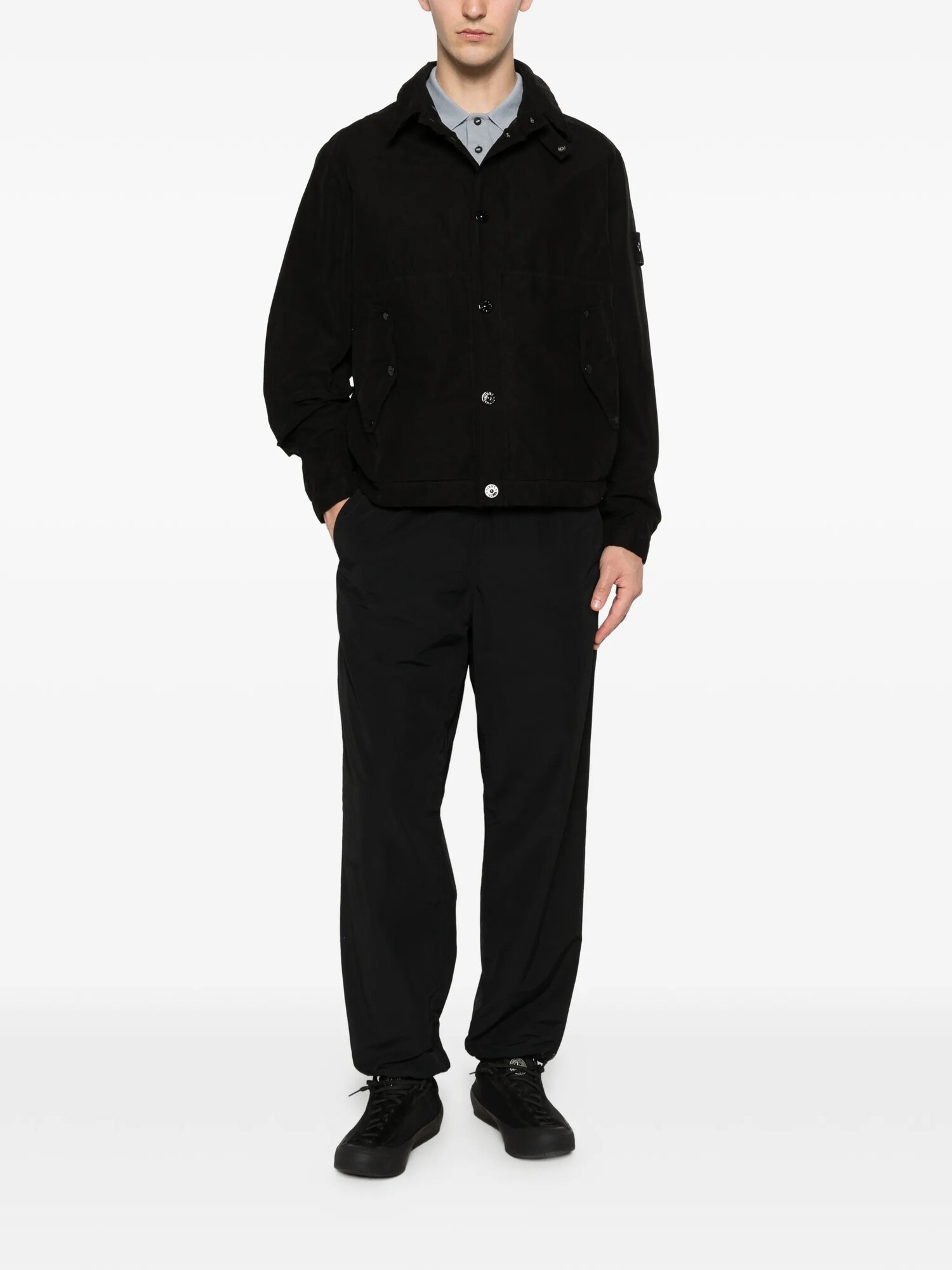 Куртка Stone Island David Light Ghost, размер L, black/black — фото 1