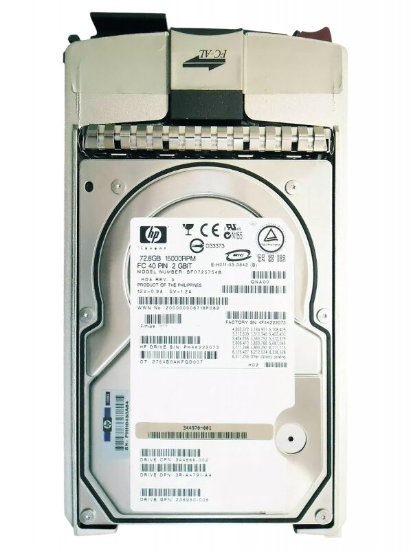 Жесткий диск HP 344666-002 72,8Gb Fibre Channel 3,5" HDD