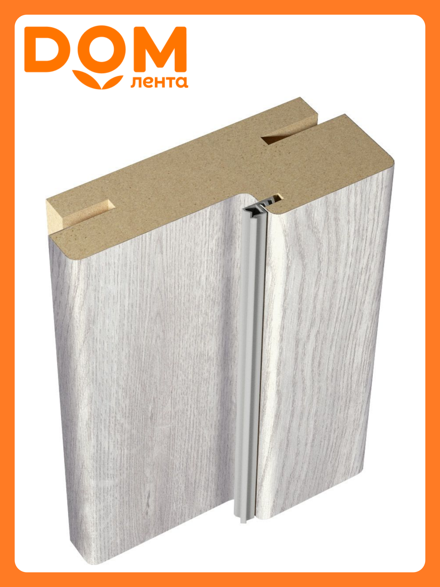 Дверная коробка Примера телескопическая Дуб дымчатый 30х2100 мм 2,5 шт