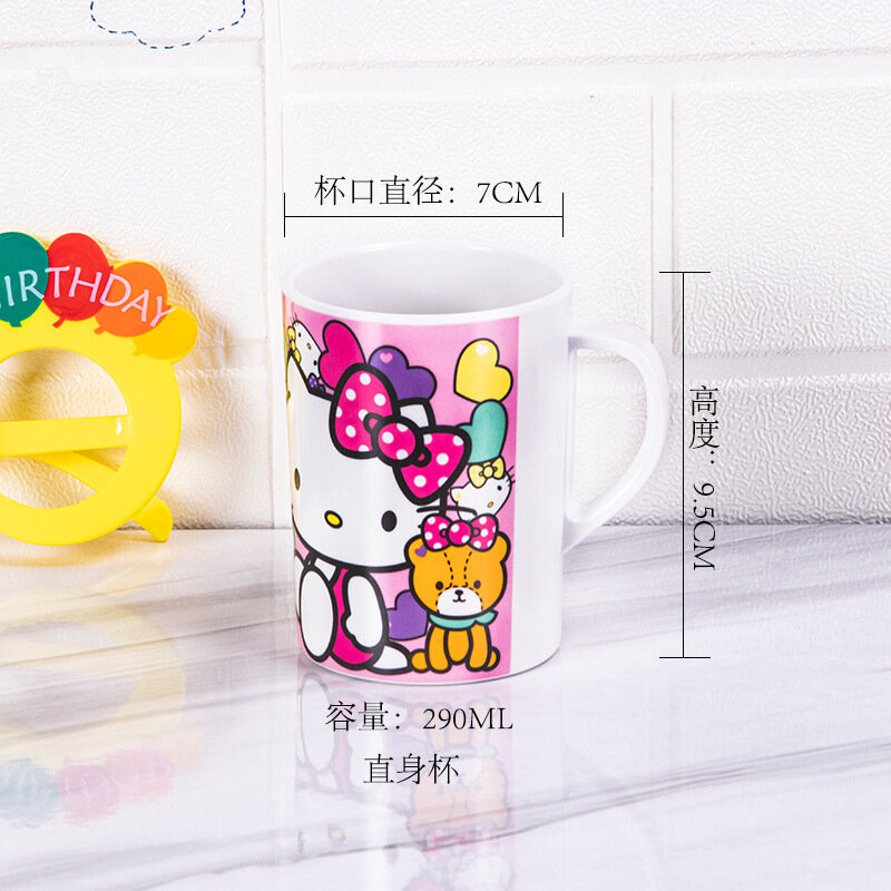 Столовая тарелка для семейного обеда Hello Kitty, милая миска, мультяшный детский набор посуды, миска для риса, тарелка для овощей.