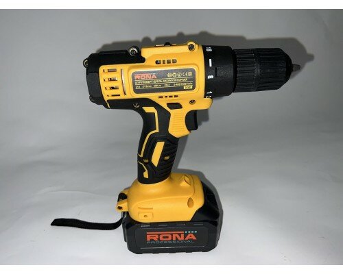 Дрель аккумуляторная "Rona" MN 24VD 13мм, 21В, 1500мА-ч, 35Нм, 0-400/0-1600 об/мин (в кейсе, 2 акк