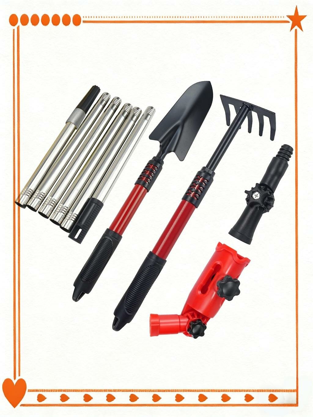 Удлинённый инструмент для очистки водостоков