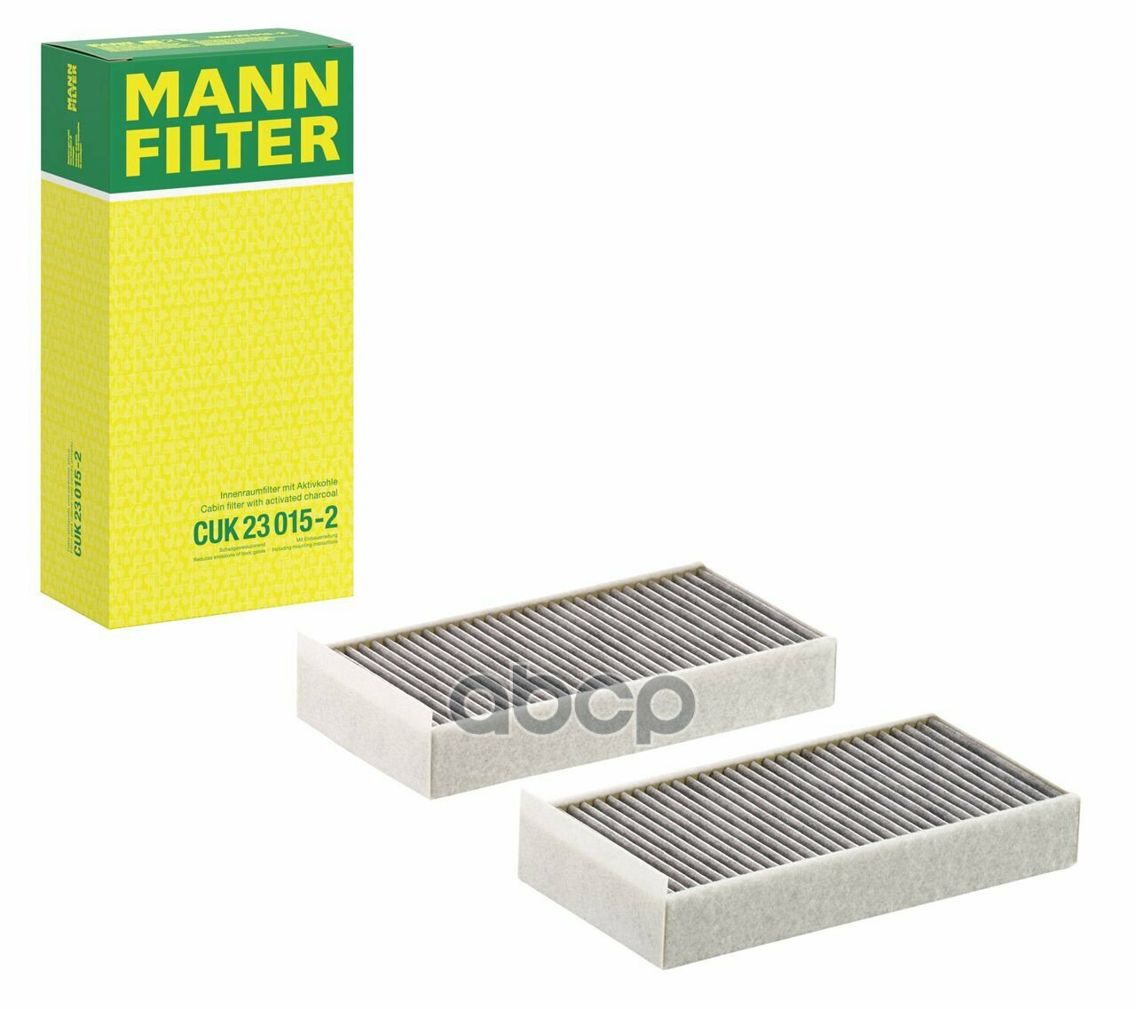 Фильтр салона угольный к-кт MANN-FILTER арт. CUK230152