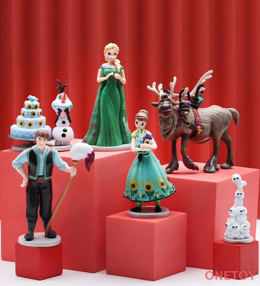 Фигурка ONETOY Набор Холодное сердце 2 Анна, Эльза, Кристоф, Свен, Олаф, 6шт