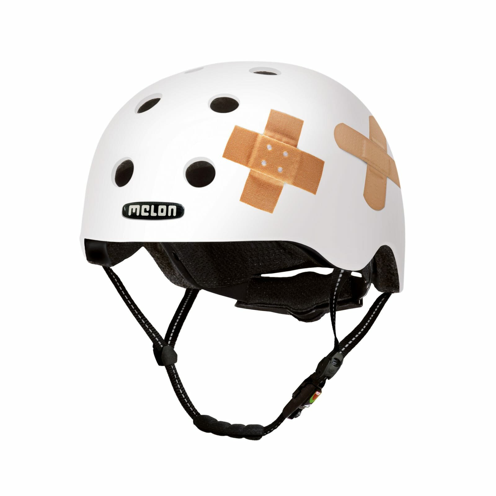 DECATHLON шлем защитный Melon Urban Active, ультрабелый, коричневый, многоцветный, размер 52-58 см