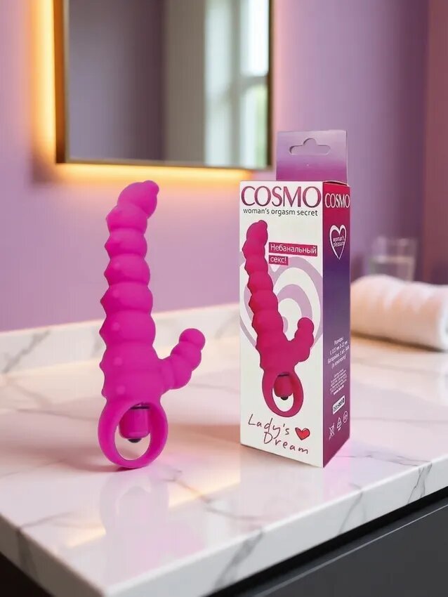COSMO Вибратор из силикона Lady's Dreams 11.5 см, розовый