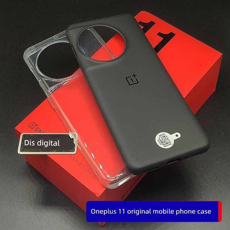 Оригинальный комплект из 2 чехлов TPU для OnePlus 11 - Черный и прозрачный, ударопрочный чехол для смартфона
