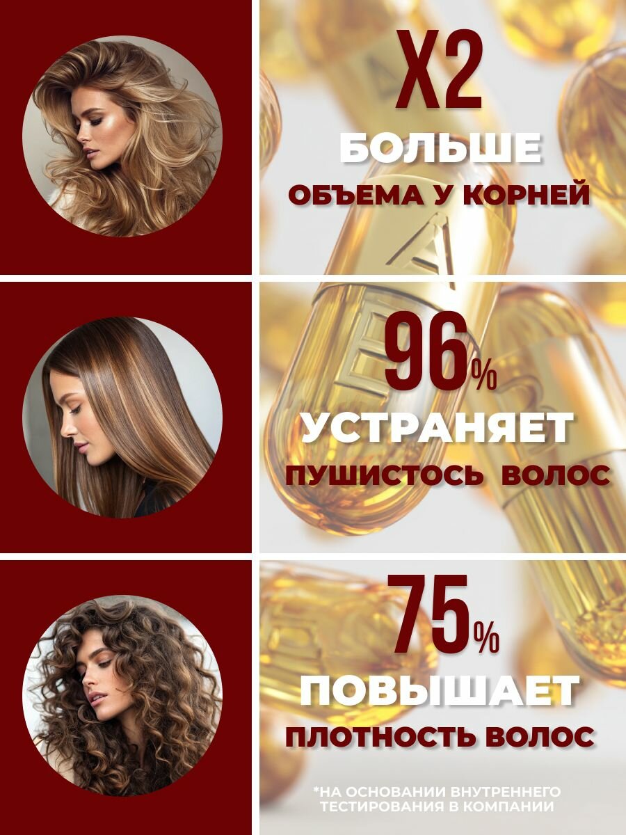 Лошадиная сила, Шампунь для объема и роста волос женский профессиональный, восстанавливающий, питательный 500мл