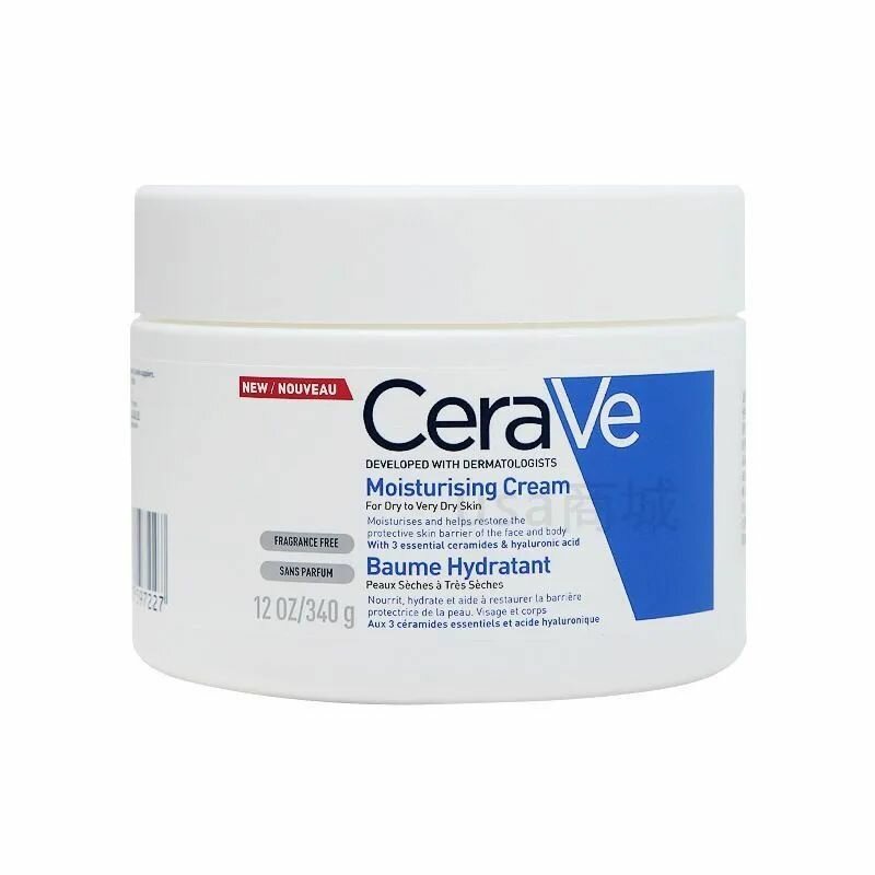 CeraVe Крем увлажняющий для сухой и очень сухой кожи лица и тела 340 г