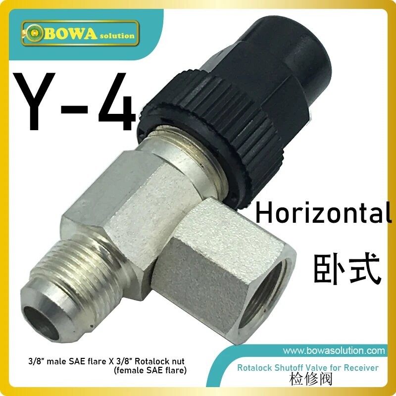 Сервисный клапан Rotolock Y-4, 3/8" SAE flare