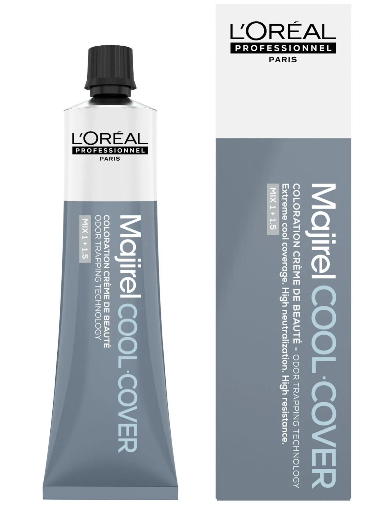 Краска для волос L'Oreal Professionnel Cool Cover 100% покрытие седых волос Majirel [OTT], 6.1