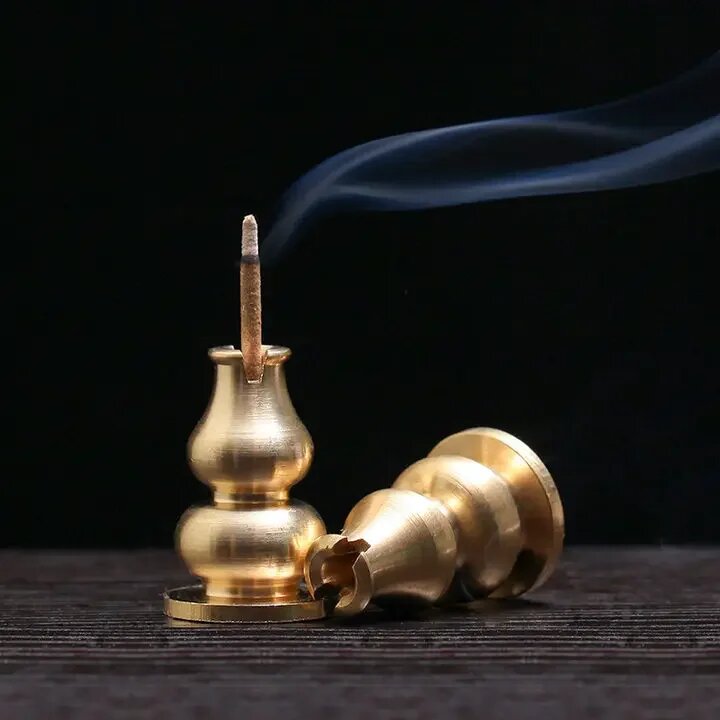 Металлическая курильница для благовоний, лотос, цвет: as picture1
