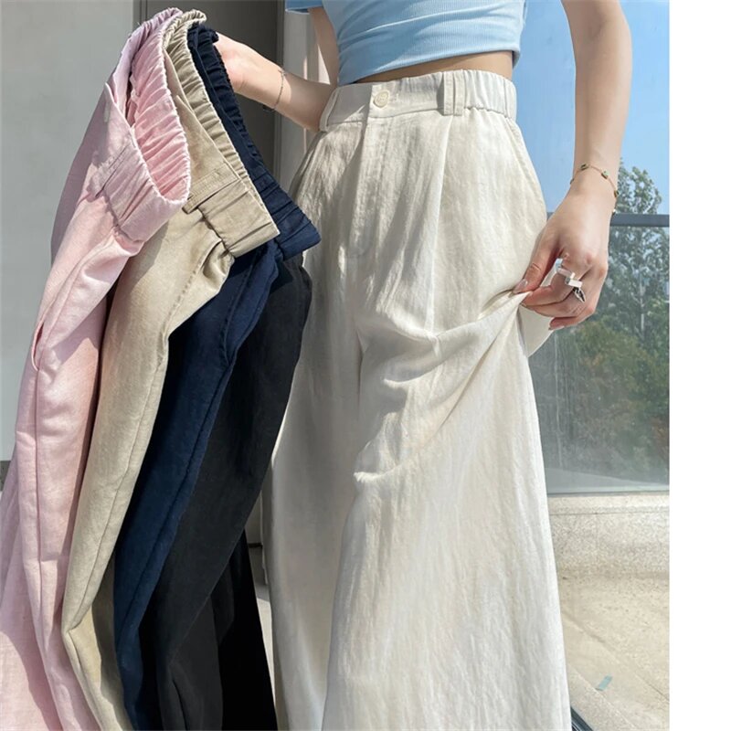 Женские льняные брюки Free People, белые, L