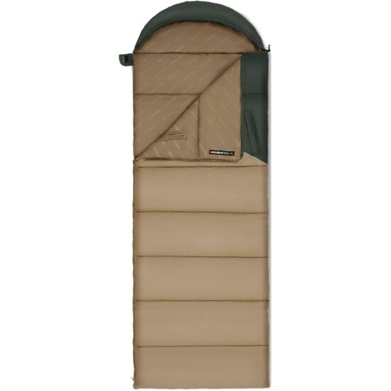 Спальный мешок Naturehike Sunny Day PL02 U250, (190+30)х80 см, (правый) (ТК: +8C), коричнево-зеленый CNK2550WS028-U250DGBR