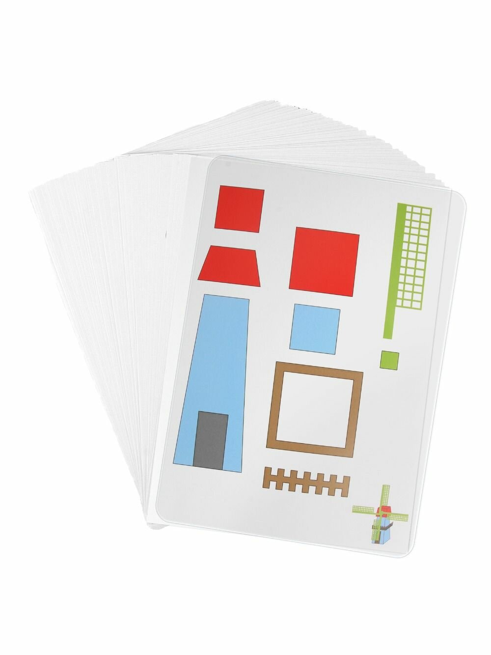 Книга для рисования 3D трафареты 50 шаблонов цветная бумага