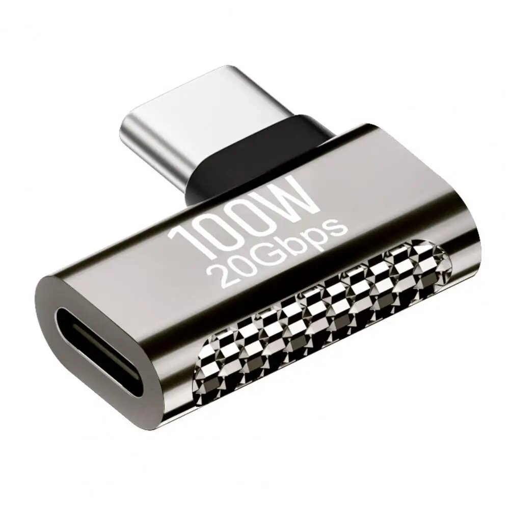 Адаптер USB C OTG из цинкового сплава Type-C, зарядное устройство «мама-папа», 20 Гбит/с, 100 Вт, A