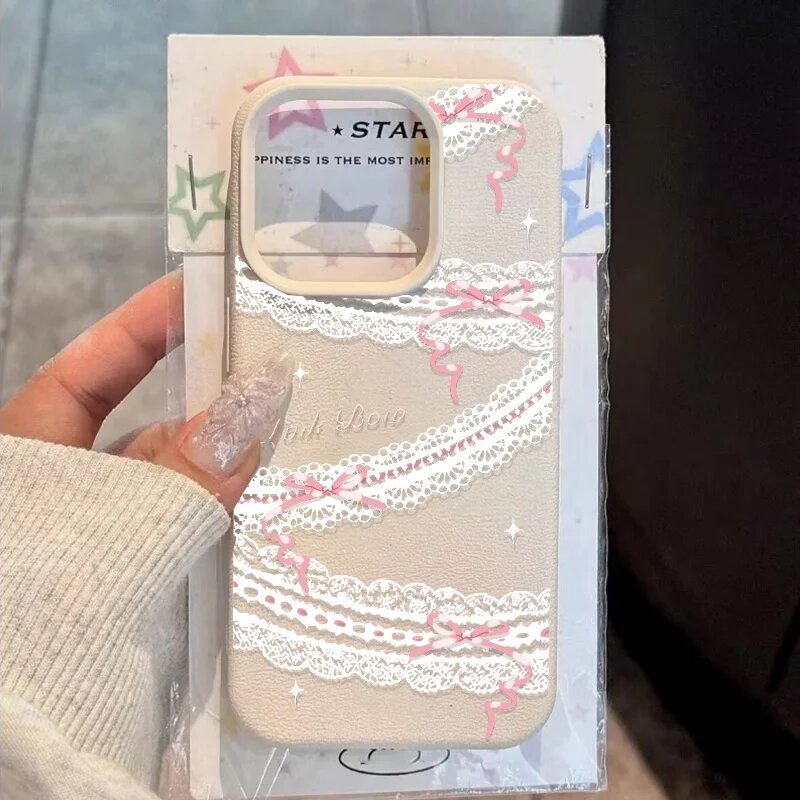 Новый дизайн: чехол с белым кружевным узором для iPhone 17 Air, 11, 12, S23188, For iPhone 11 ProMax