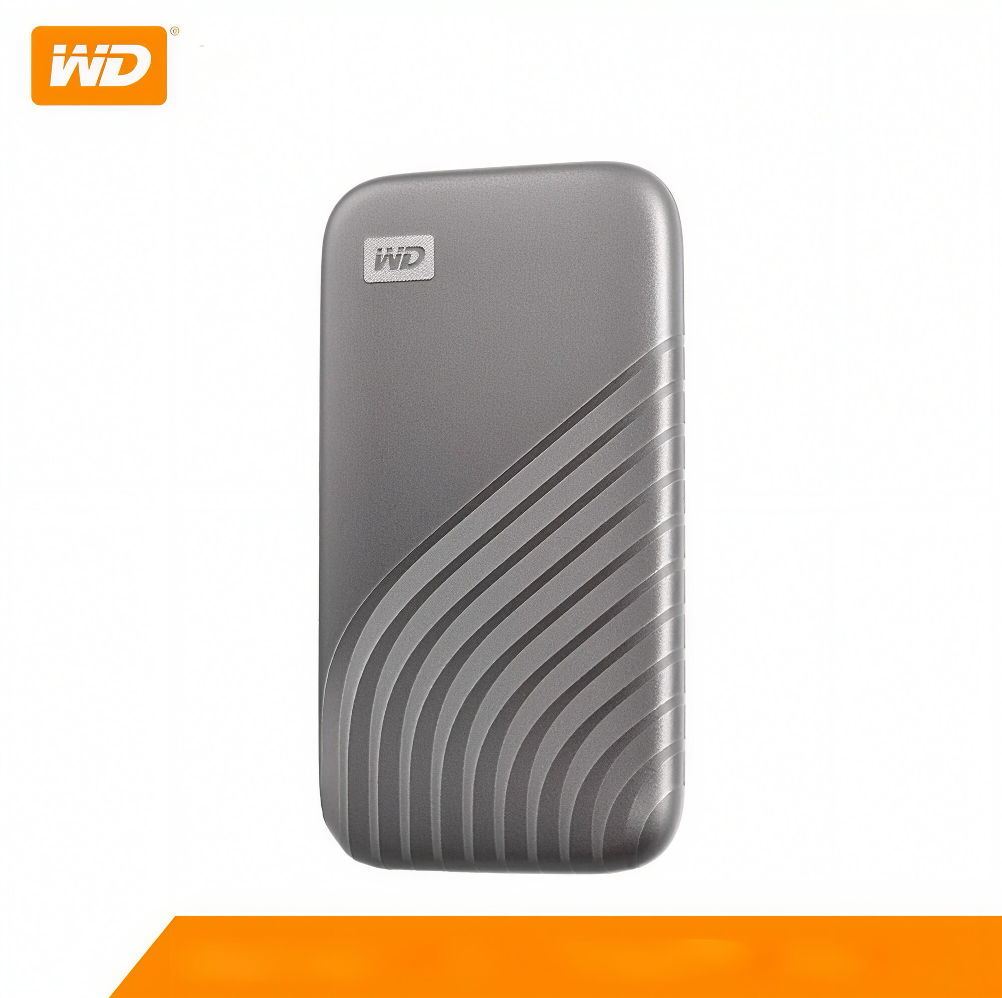 Мобильный твердотельный накопитель Western Digital My Passport PSSD 1 ТБ, Серебро, 1050MB/s，Интерфейс Type-C
