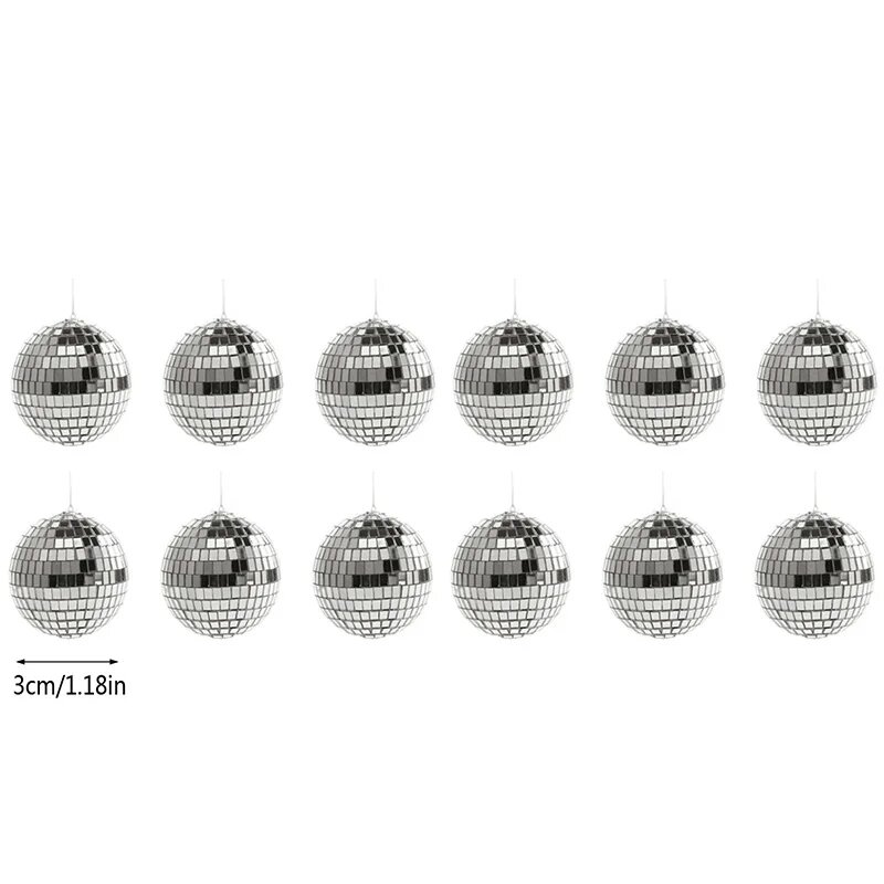 Мини-зеркальные диско-шары 6/12 шт. 12pcs 3cm