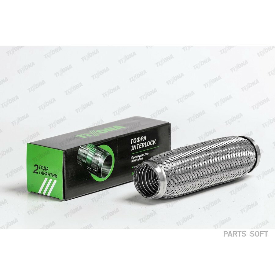 Труба гофрированная универсальная 45x230 InterLock, AISI 304 TIXONA P45230