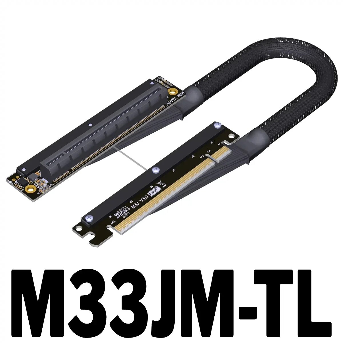 ADT-Link PCIe x16 удлинитель, 0.35m, M33JM-TL