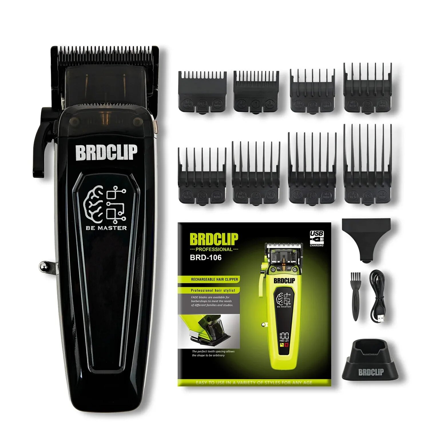 Машинка для стрижки BRDCLIP BRD-106 Black