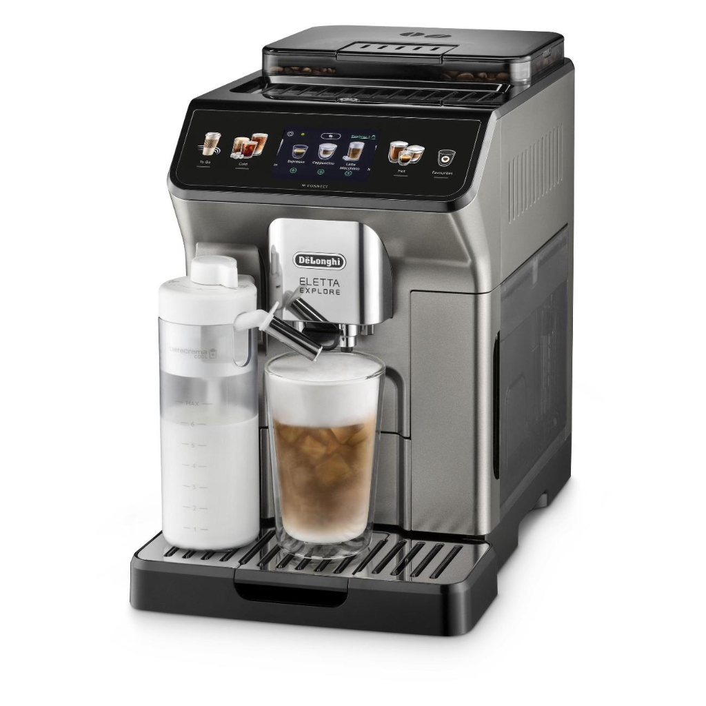 Автоматическая кофемашина DeLonghi Eletta Explore ECAM 450.86. T, титановый