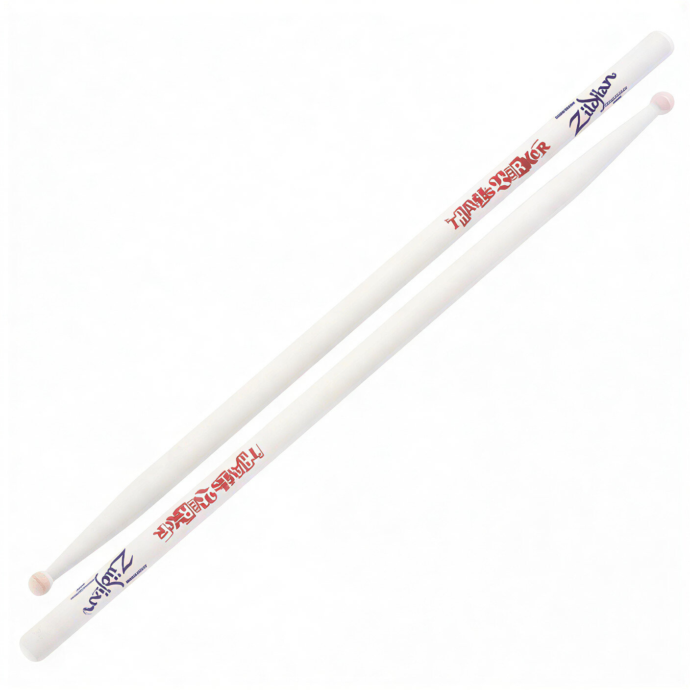 Барабанные палочки ZILDJIAN ZASTB TRAVIS BARKER ARTIST SERIES с деревянным наконечником, именные, орех
