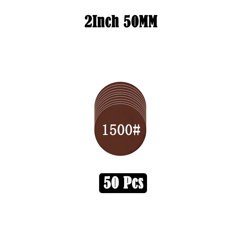 Наждачная бумага 2 дюйма 50 мм 1500 Grit, 50 шт.