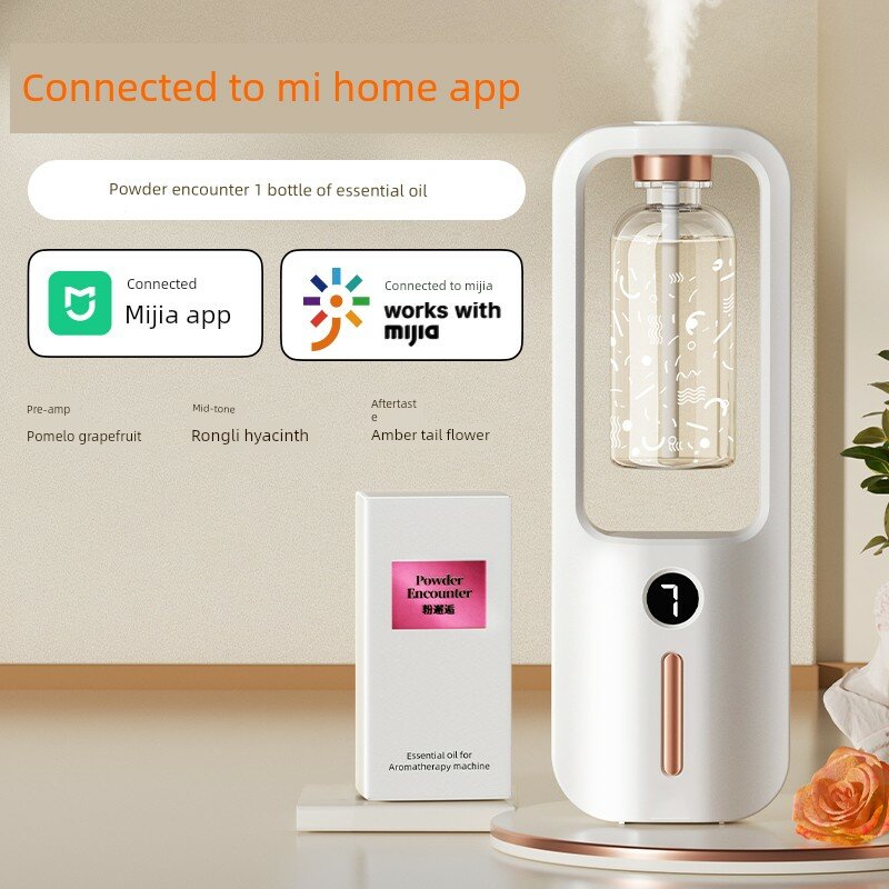 Подключаемый к приложению Mi Home, аромадиффузор автоматически распыляет аромат для использования в помещении, подходит