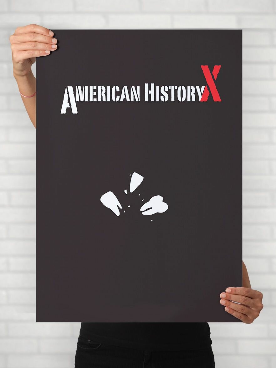 Плакат на стену для интерьера Американская история Икс (American History X - Общее 1) - Постер по фильму кино формата А1 (60x84 см)