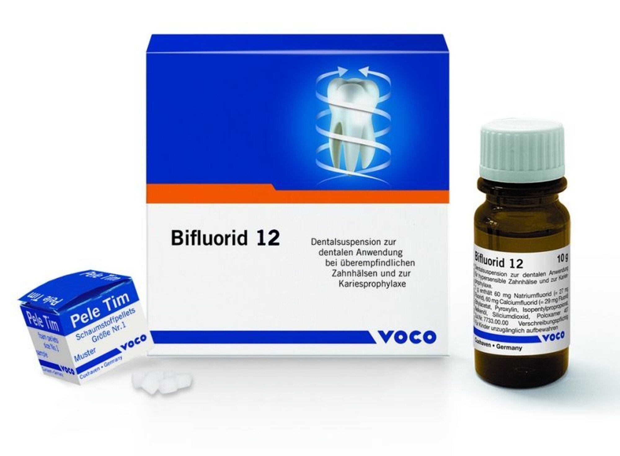 Лак фторирующий Bifluorid 12 (Бифлюорид 12), набор 4 г + 10 г (Voco)