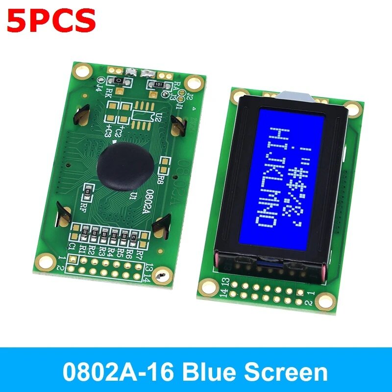 0802A-16 Blue Screen, 5шт. ЖК-дисплей для Arduino