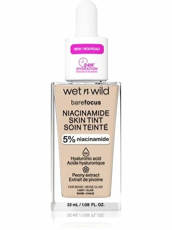 Тональный крем Wet n Wild BareFocus Niacinamide Skin Tint, оттенок Fair Beige (Warm), 32 мл