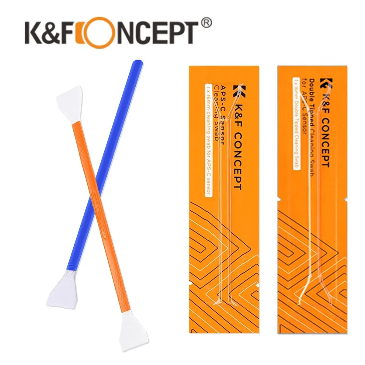 K&F Concept набор для чистки сенсоров APS-C и полнокадровых камер Black, Фудзи ХФ