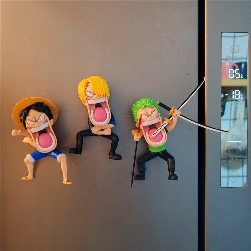 Наклейка на холодильник Ван-Пис One Piece Открывалка для пивных бутылок с наклейкой на холодильник Luffy